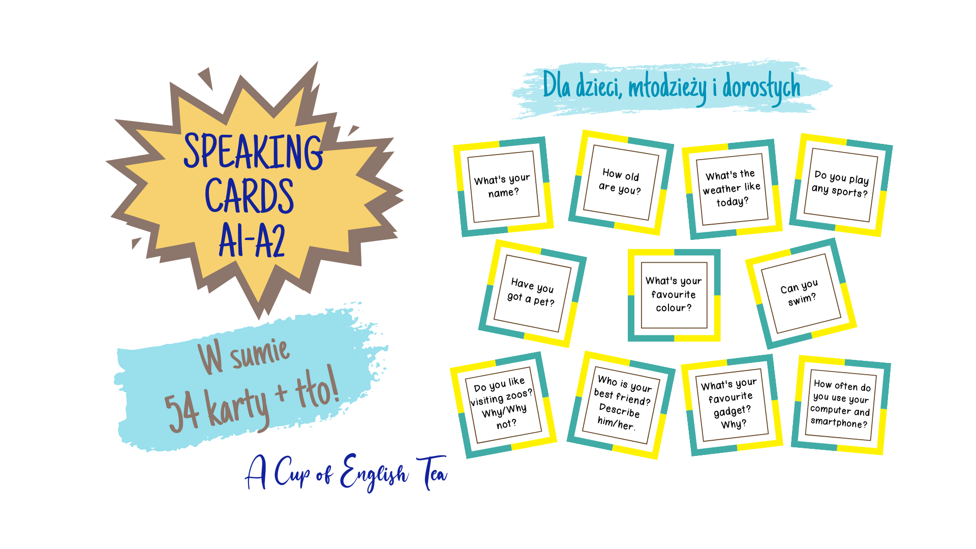 A Cup of English Tea » Warm-up Speaking Cards